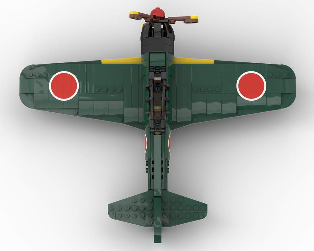 LEGO MOC A6M Zero by model hangar | Rebrickable - Build with LEGO