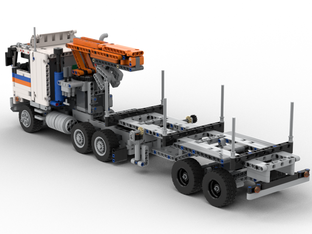 LEGO MOC RC Logging Truck (Control+) by time-hh | Rebrickable - Build ...
