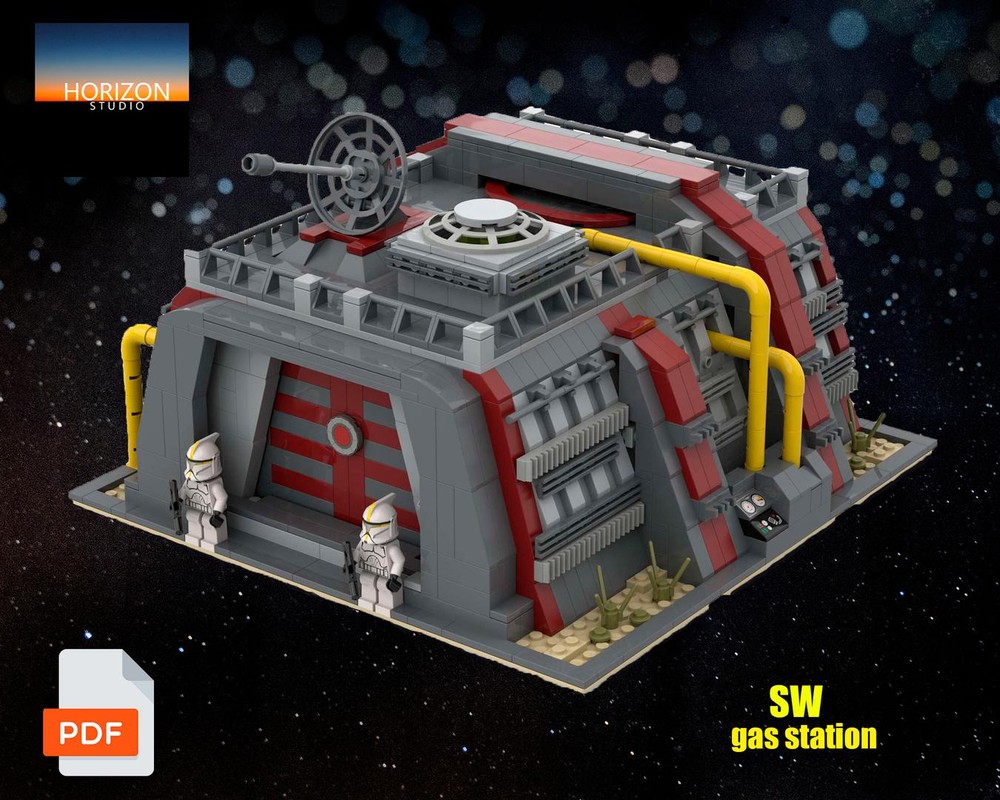 LEGO MOC SW - Gas station by HorizonStudio | Rebrickable - Build with LEGO
