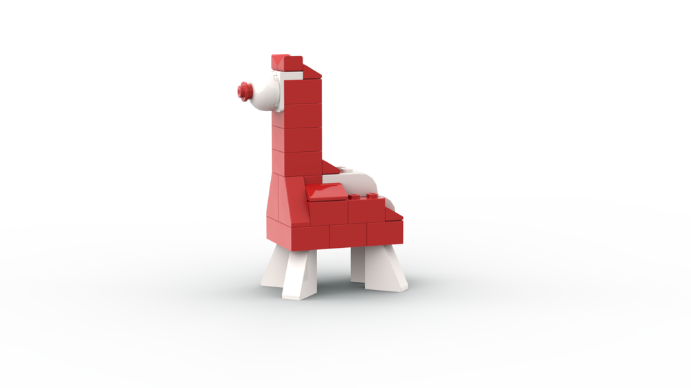 Lego Moc 10698 Red Dinosaur By Lenarex Rebrickable Build With Lego