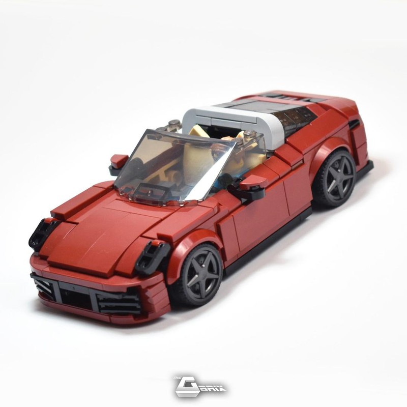 LEGO MOC Porsche 911 (992) Targa - Dark Red by thegbrix | Rebrickable ...