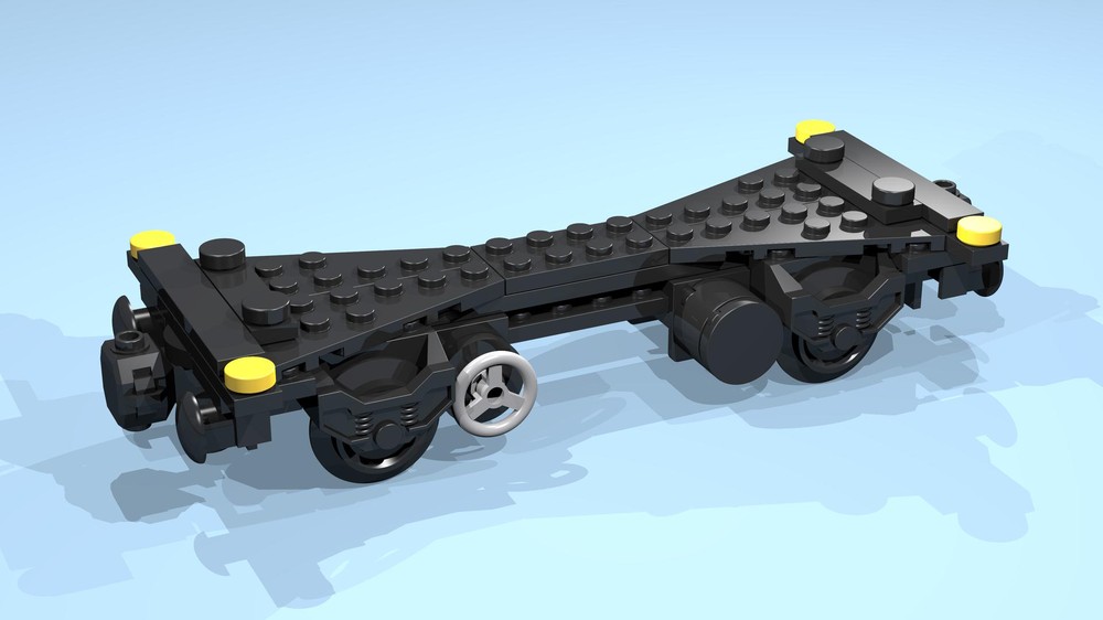 LEGO MOC 4-Wheel Container Wagon (grid, 8 studs wide) by Echaton ...