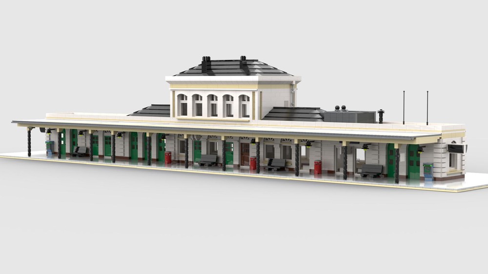 Lego Moc Station Harlingen By Anadho Rebrickable Build With Lego