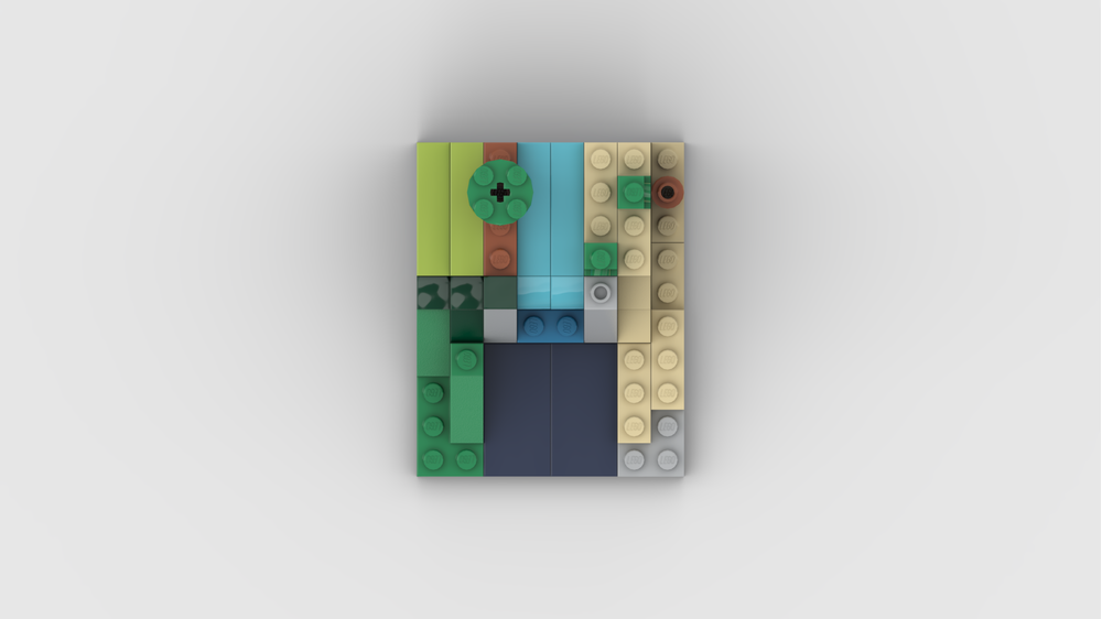 LEGO MOC Waterfall Mini Landscape by Tejup | Rebrickable - Build with LEGO