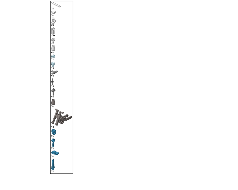 LEGO MOC Azure Dagger by Umbra-Manis | Rebrickable - Build with LEGO