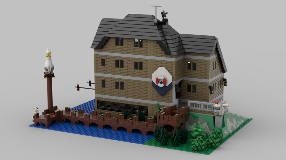 LEGO MOC Coast Guard Station by zero_g_is_fun | Rebrickable - Build ...