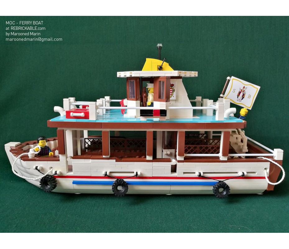 LEGO MOC FERRY BOAT by Marooned_Marin | Rebrickable - Build with LEGO