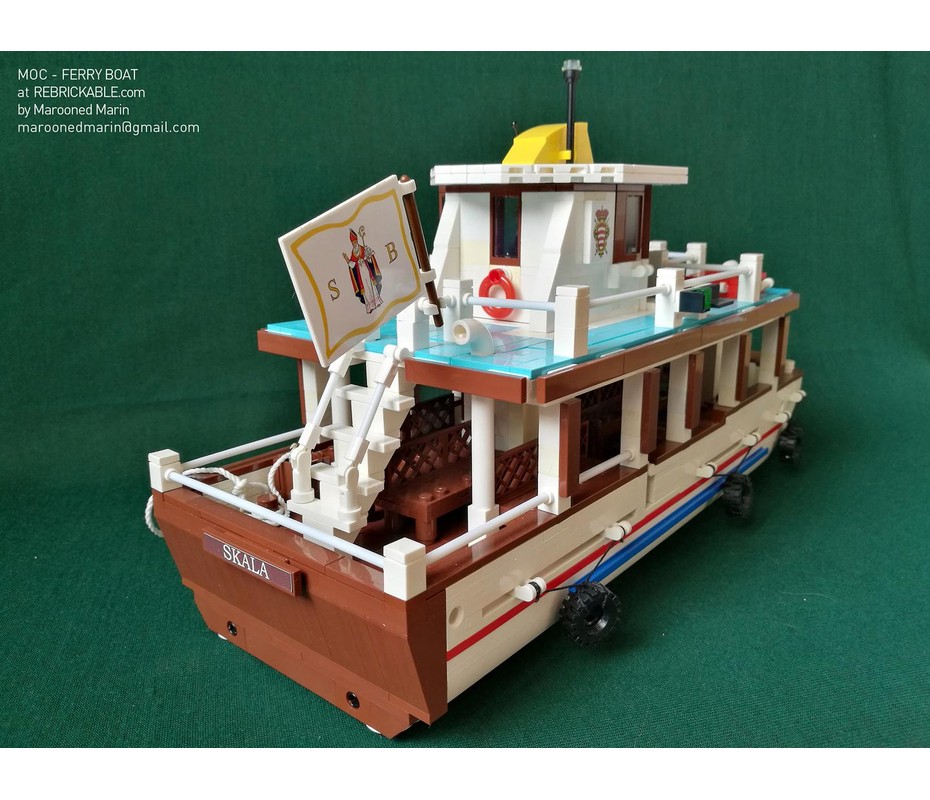 LEGO MOC FERRY BOAT by Marooned_Marin | Rebrickable - Build with LEGO
