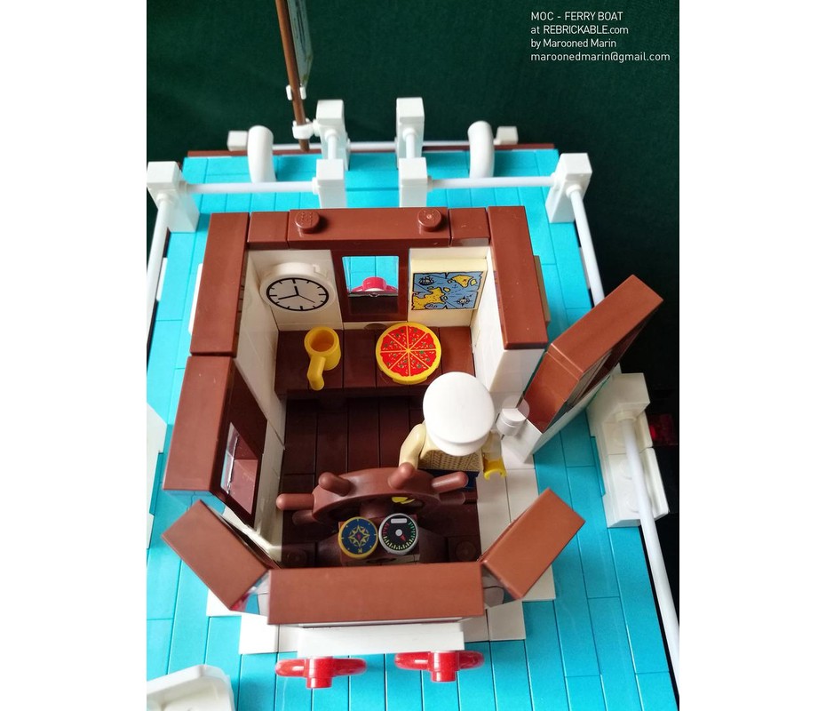 LEGO MOC FERRY BOAT by Marooned_Marin | Rebrickable - Build with LEGO
