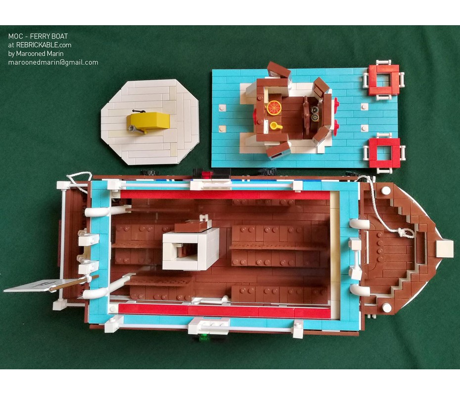 LEGO MOC FERRY BOAT by Marooned_Marin | Rebrickable - Build with LEGO