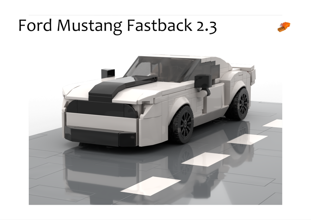 LEGO MOC Ford Mustang Fastback 2.3 by Firemodels | Rebrickable - Build ...