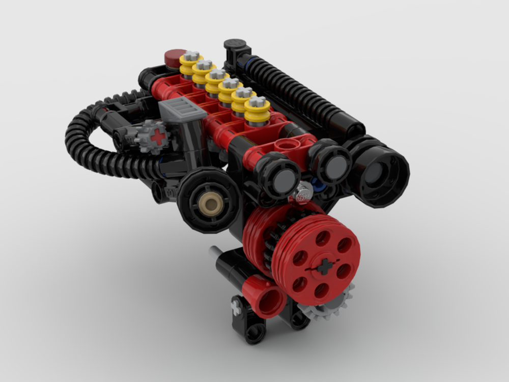 LEGO MOC Lego Technic 2JZ by RomAuLait | Rebrickable - Build with LEGO