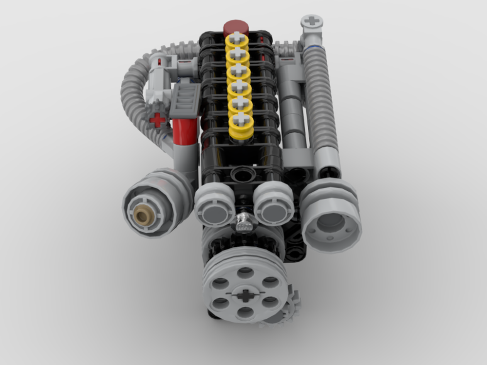 LEGO MOC Lego Technic 2JZ by RomAuLait | Rebrickable - Build with LEGO