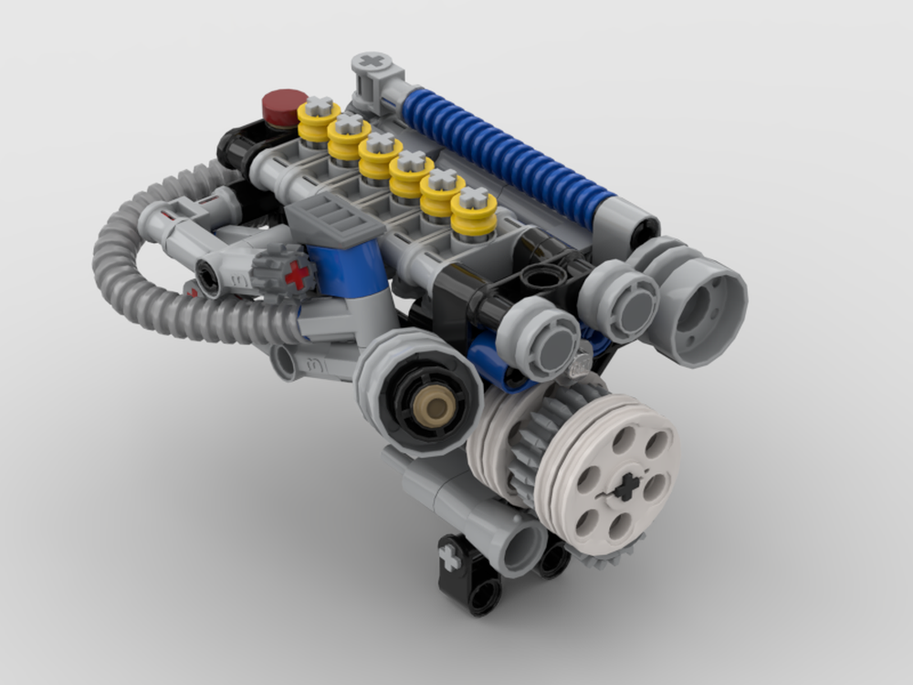 LEGO MOC Lego Technic 2JZ by RomAuLait | Rebrickable - Build with LEGO