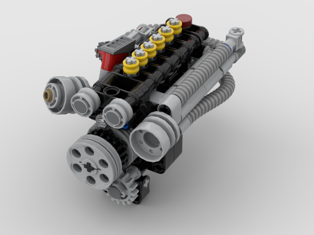 LEGO MOC Lego Technic 2JZ by RomAuLait | Rebrickable - Build with LEGO