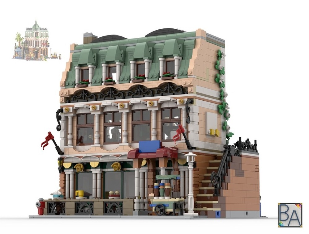 LEGO MOC El Cubo Fine Art Cafe by Brick Artisan | Rebrickable - Build ...