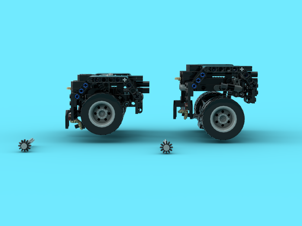 LEGO MOC Additional Axle for Moc Benz Mercedes 4163 truck 8X4 to 10X4 ...