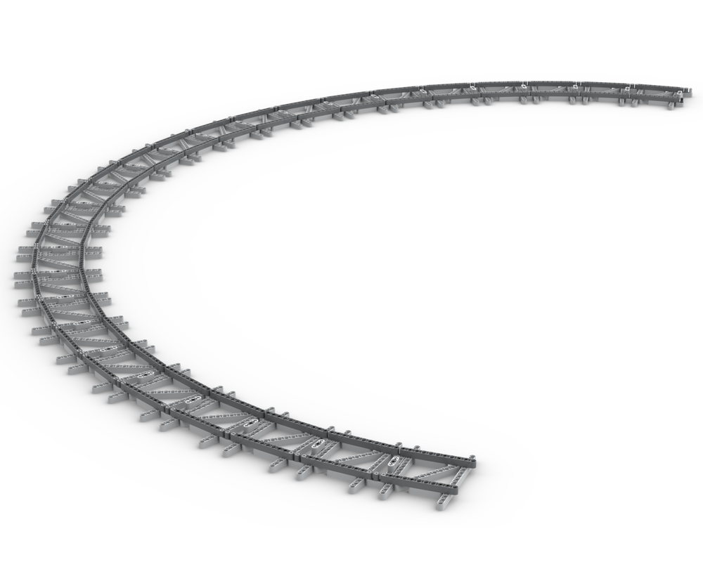 LEGO MOC Train Track: Straight and Curved V2 by Technic TRAIN Man ...