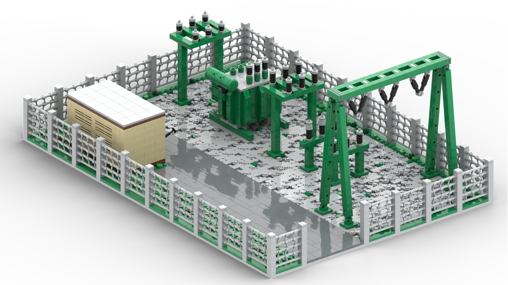 LEGO MOC Electrical substation by KJViktor | Rebrickable - Build with LEGO