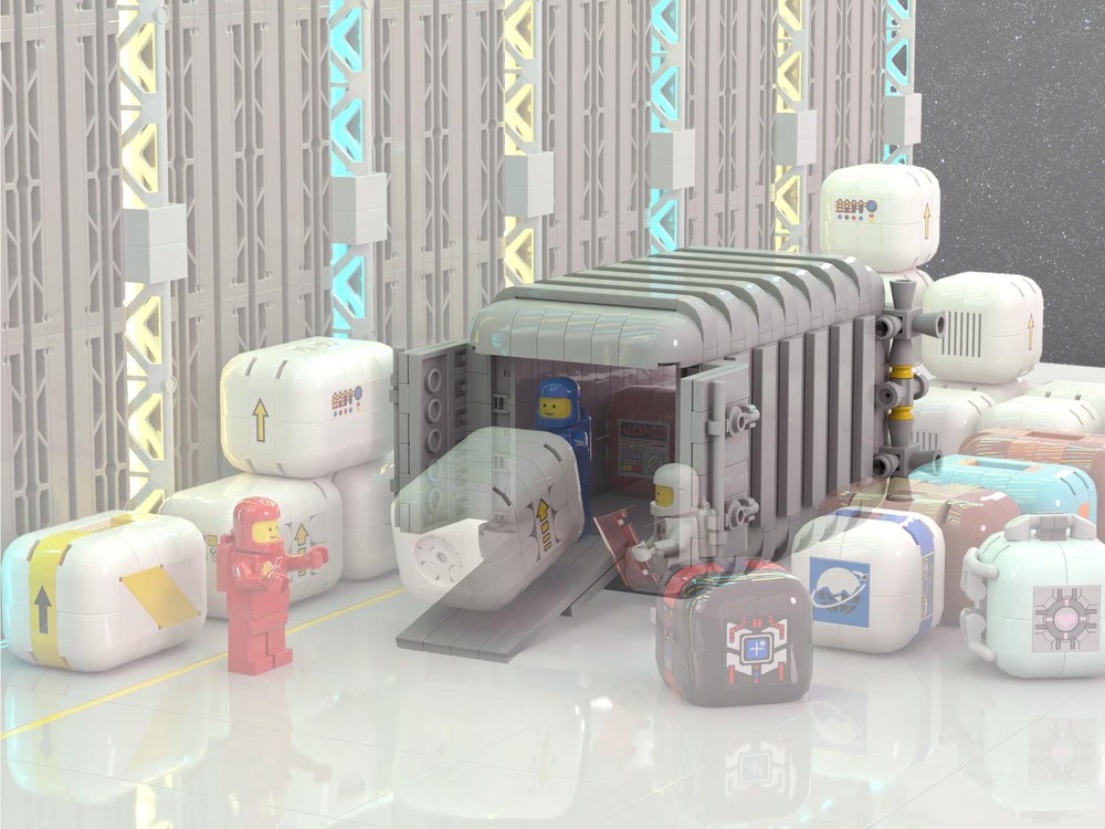 LEGO MOC Space Shipping Container by Thomus_Bean | Rebrickable - Build ...