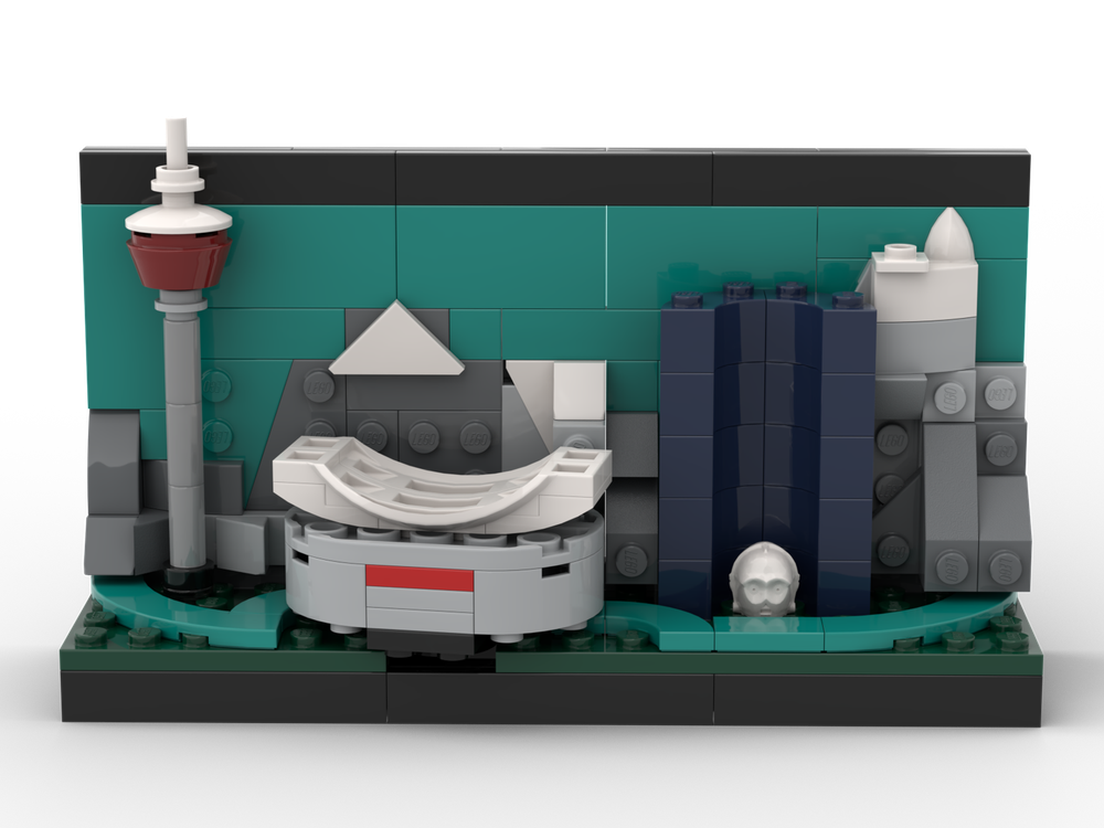 LEGO MOC Calgary Skyline Postcard by NicePartsUsage | Rebrickable ...