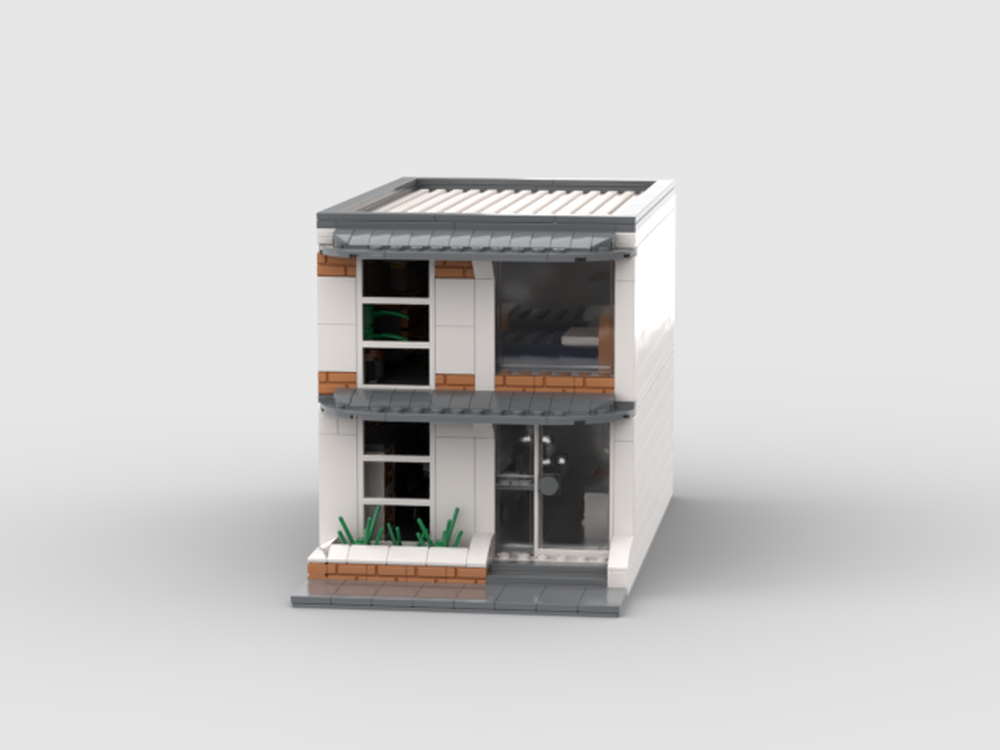 Lego Moc Apartmenthouse Modular Building By Lcmcreations