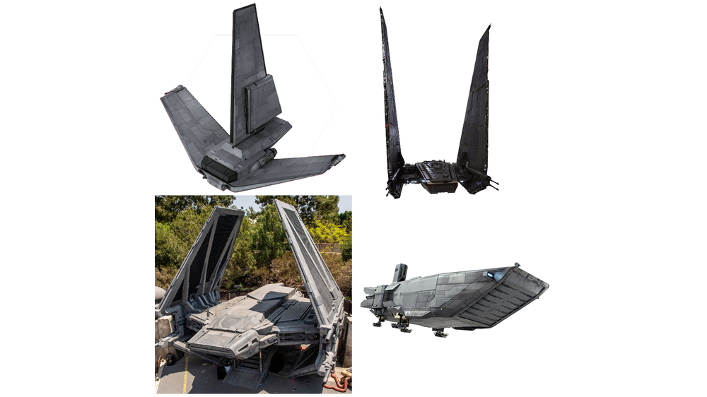 LEGO MOC 1:1455 First Order Shuttles: Upsilon, Xi, AAL, TIE/es by Kdapt ...