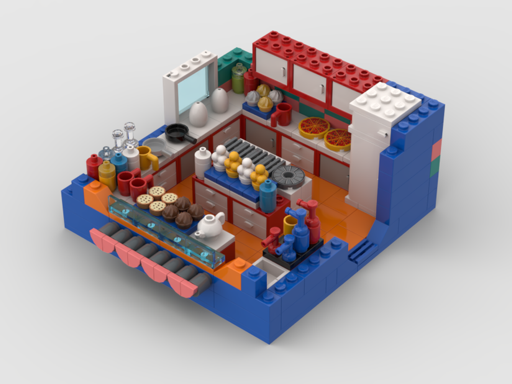 LEGO MOC Spaceship Kitchen by SimonG14 | Rebrickable - Build with LEGO