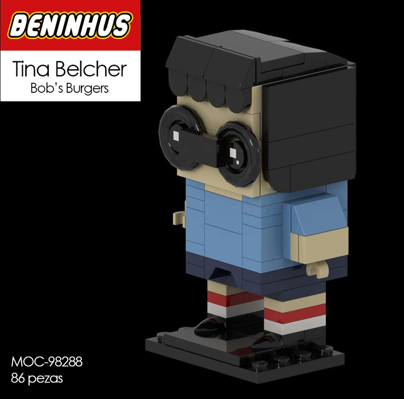 LEGO MOC Tina Belcher by Beninhus | Rebrickable - Build with LEGO