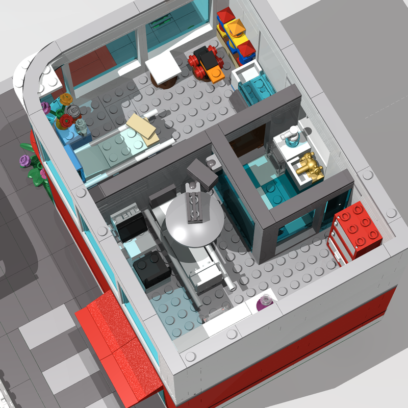 LEGO MOC Modular Hospital by graxton | Rebrickable - Build with LEGO