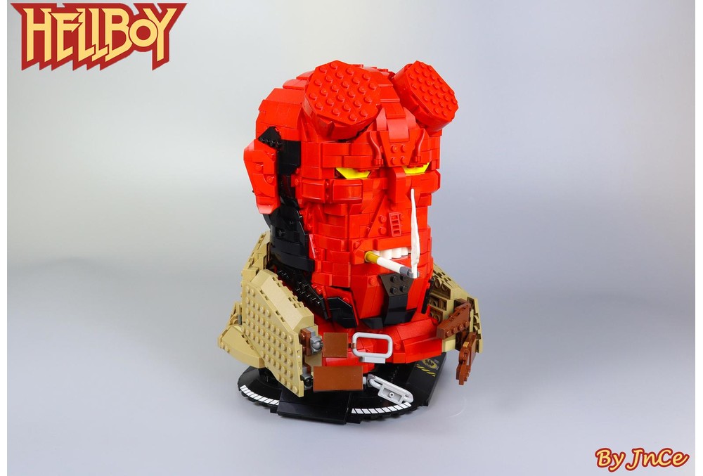 LEGO MOC The Red - HellBoy Bust by jnce | Rebrickable - Build with LEGO