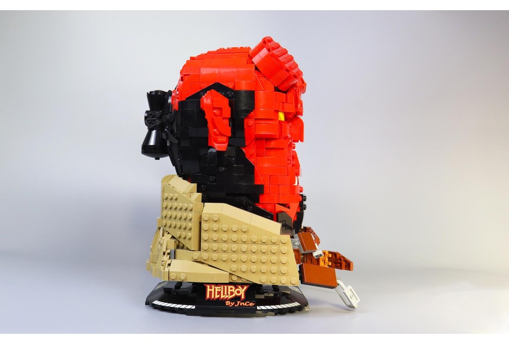 LEGO MOC The Red - HellBoy Bust by jnce | Rebrickable - Build with LEGO