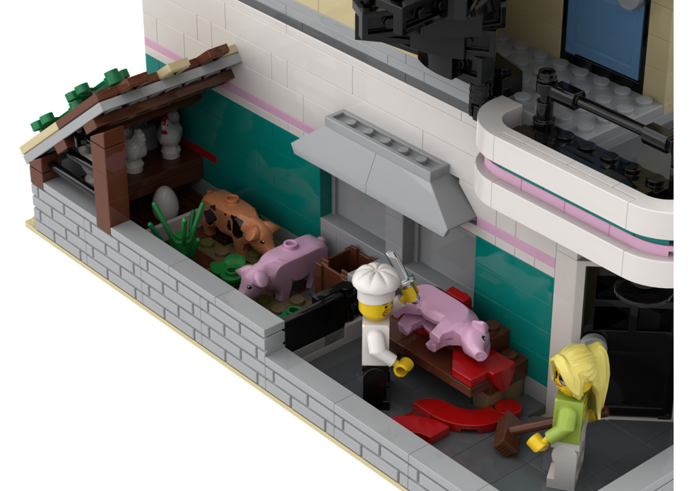 LEGO MOC Fresh Bacon & Eggs - Backyard MOC for #10260 "Downtown Diner ...