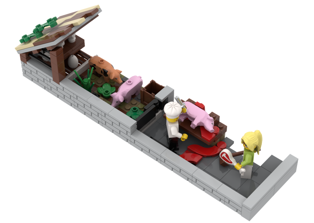 LEGO MOC Fresh Bacon & Eggs - Backyard MOC for #10260 "Downtown Diner ...