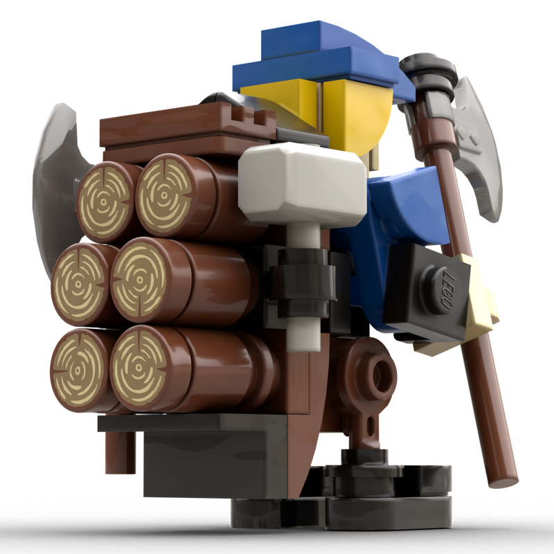 LEGO MOC Medieval Lumberjack by dariusdrum | Rebrickable - Build with LEGO
