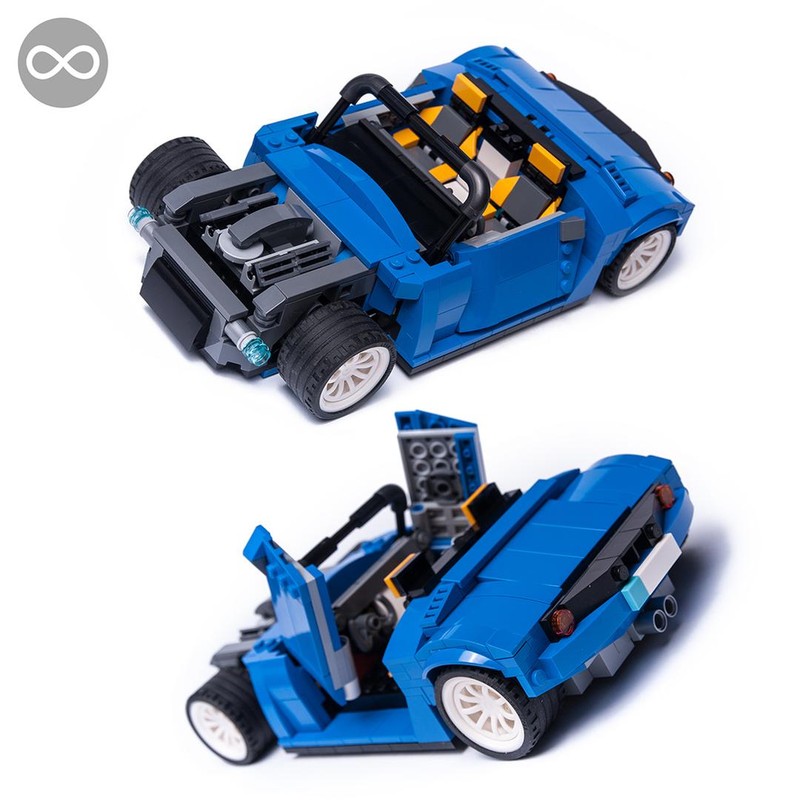 LEGO MOC 31070 hot rod by Keep On Bricking | Rebrickable - Build with LEGO