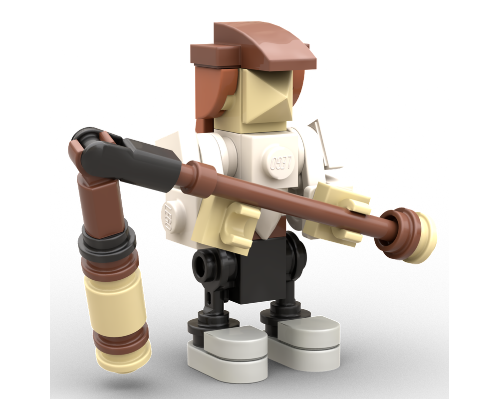 LEGO MOC Medieval Farmer with flail by dariusdrum | Rebrickable - Build ...