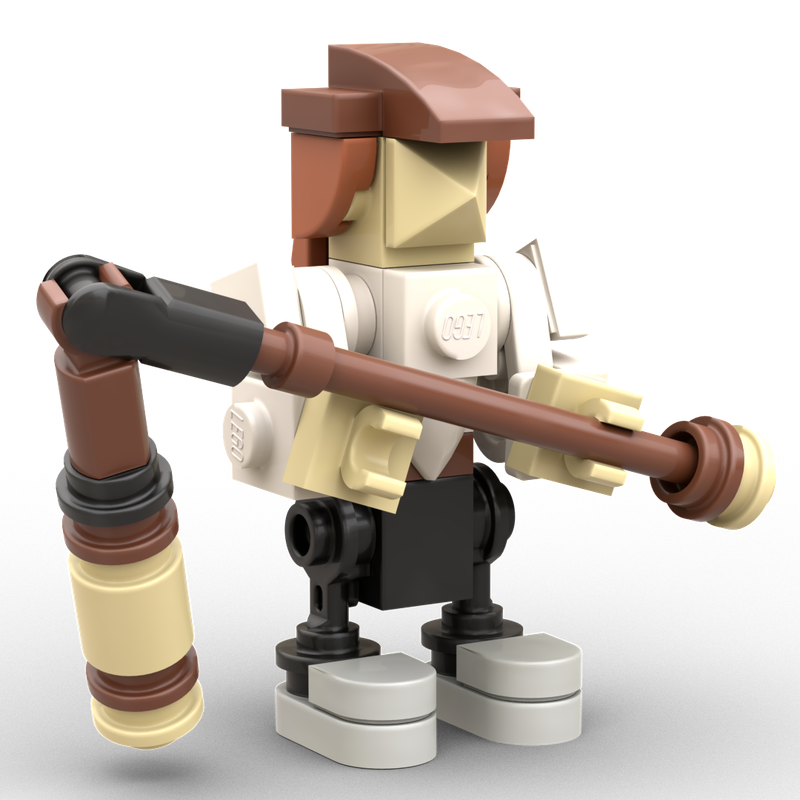 LEGO MOC Medieval Farmer with flail by dariusdrum | Rebrickable - Build ...