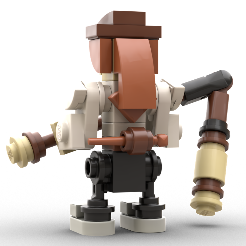 LEGO MOC Medieval Farmer with flail by dariusdrum | Rebrickable - Build ...