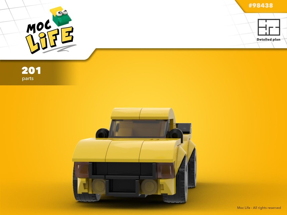 Lego Moc Ford Mustang By Moclife Rebrickable Build With Lego