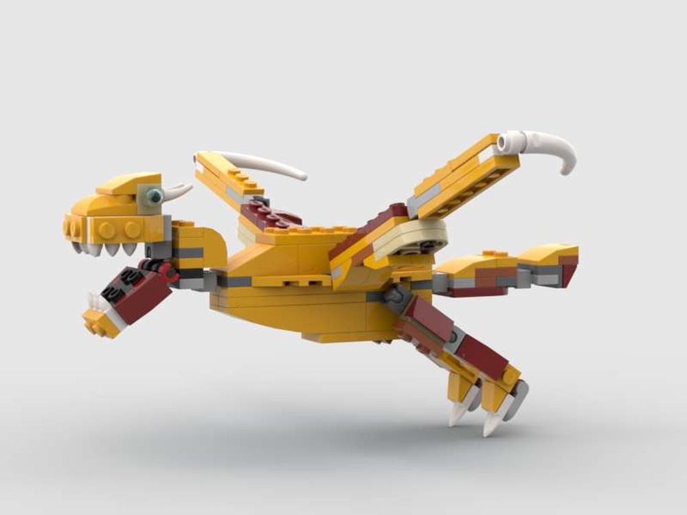 Lego Moc Blunt Headed Dragon By Jlherbst77 Rebrickable Build With Lego
