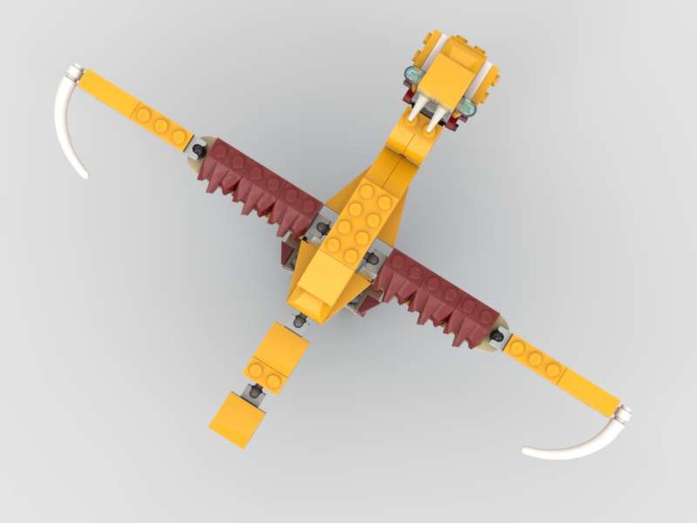 LEGO MOC Blunt Headed Dragon by jlherbst77 | Rebrickable - Build with LEGO