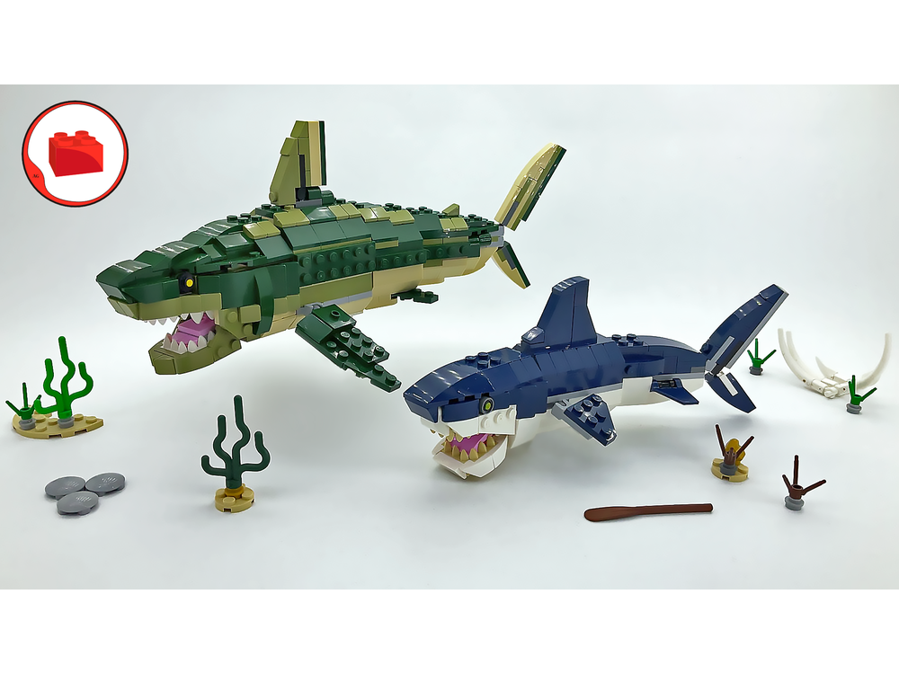LEGO MOC Big shark or Megalodon - Lego Creator 31121 by Bricks Ideas ...