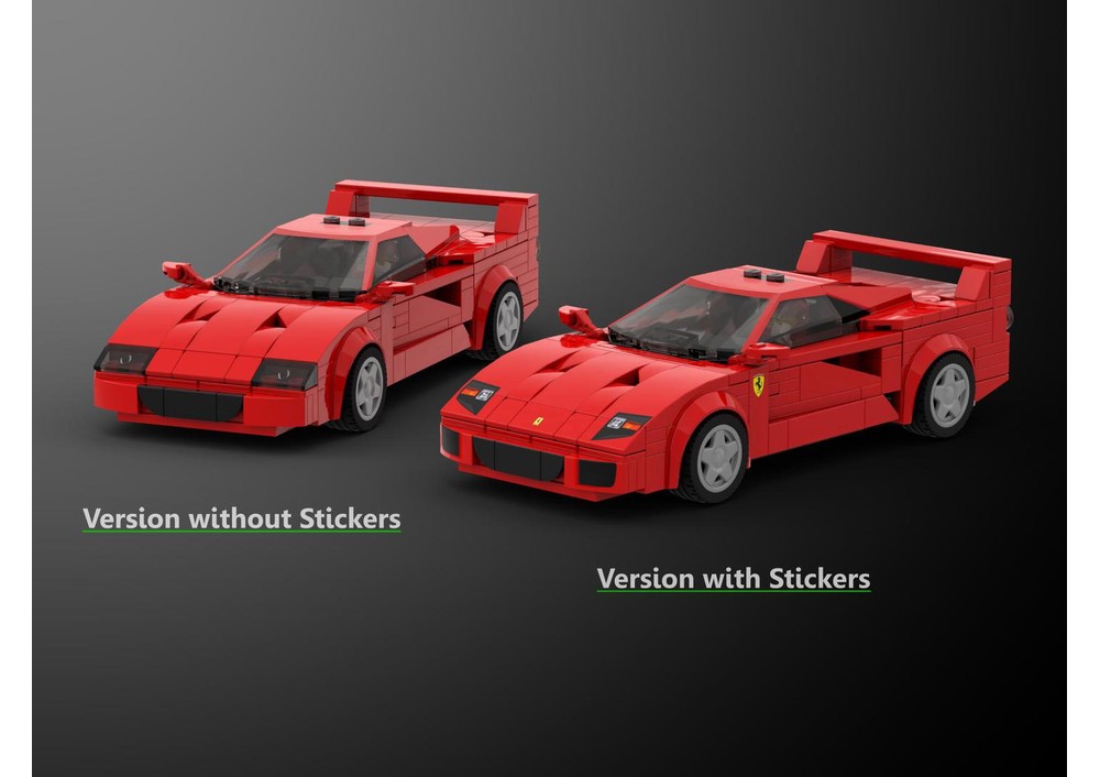 LEGO MOC Ferrari F40 - Speed Champions 8 Studs wide by AbFab74 ...