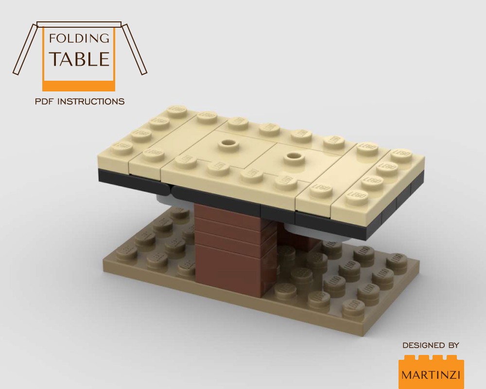 LEGO MOC Folding Table by Martinzi | Rebrickable - Build with LEGO