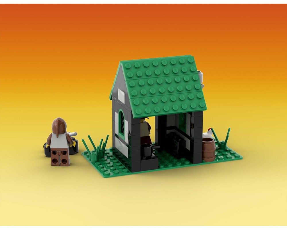 Lego Moc Peasant Hovel By Tyfighter77 Rebrickable Build With Lego