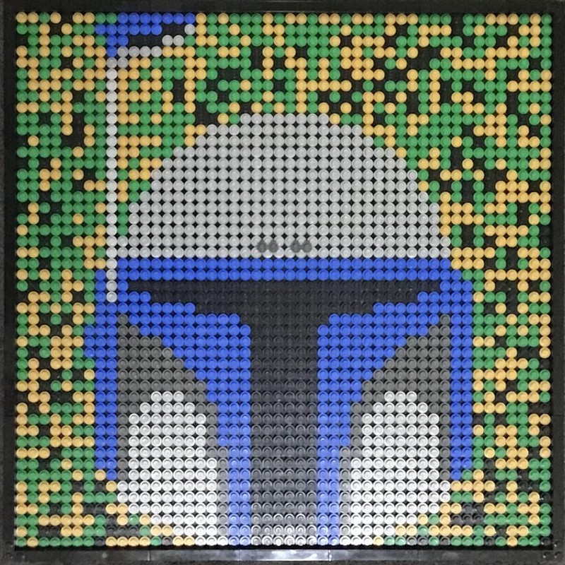 LEGO MOC Bounty Hunter Jango Fett Mosaic by TheODog21 | Rebrickable ...