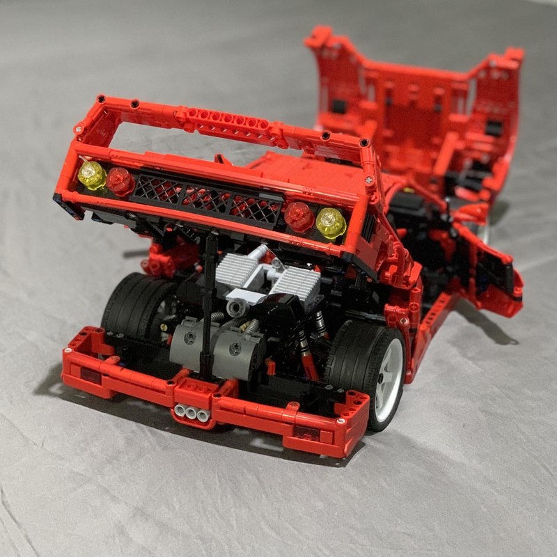 LEGO MOC Ferrari F40 1:10 All Editions by Lnteknik | Rebrickable ...