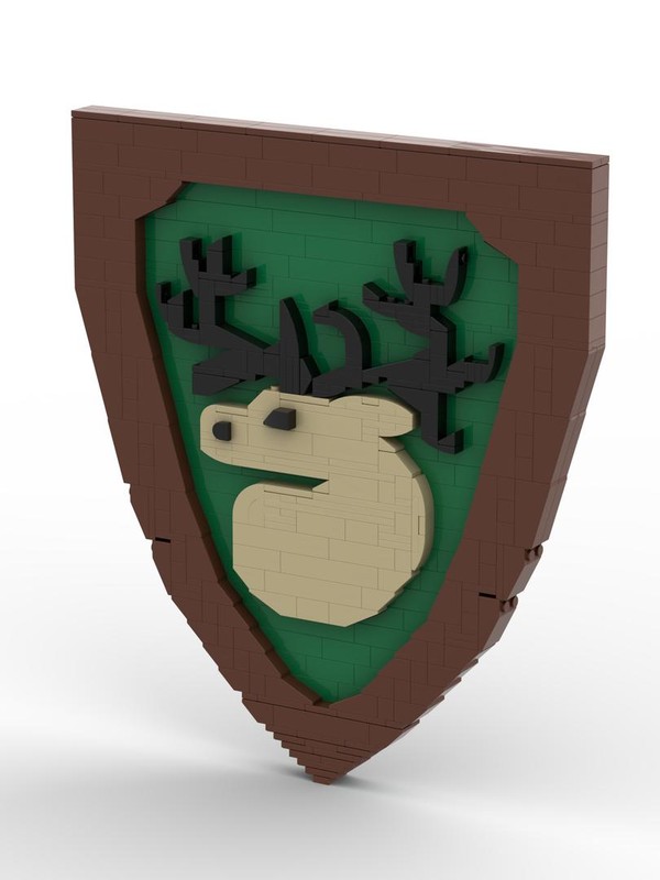 LEGO MOC Brick-Built Forestmen Shield by Ben_Stephenson | Rebrickable ...