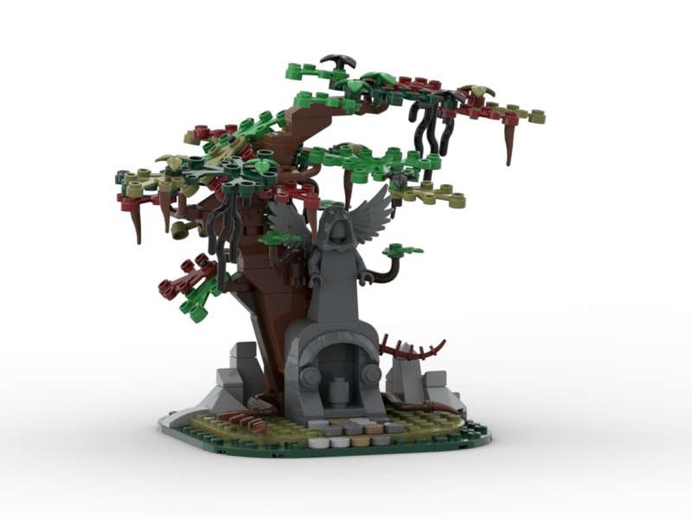 LEGO MOC Cemetery Tree and Statue by Mchuman | Rebrickable - Build with ...